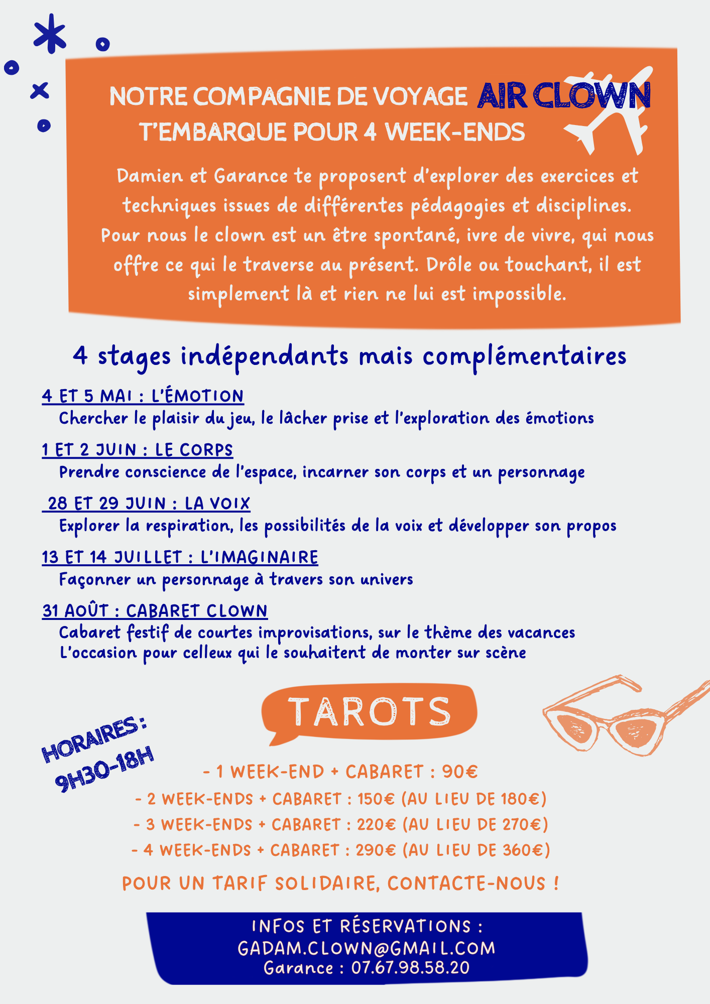 STAGES DÉCOUVERTE CLOWN ADULTES TOUS NIVEAUX - Les Pucks